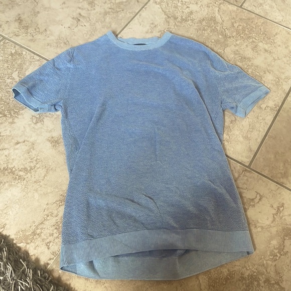 Abercrombie & Fitch | Tops | Blue Abercrombie Waffle Texture Shirt ...